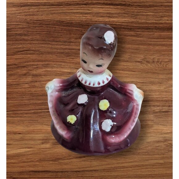 vomtage | Kitchen | Vintage Ceramic Girl Figurine Saltpepper Shaker ...